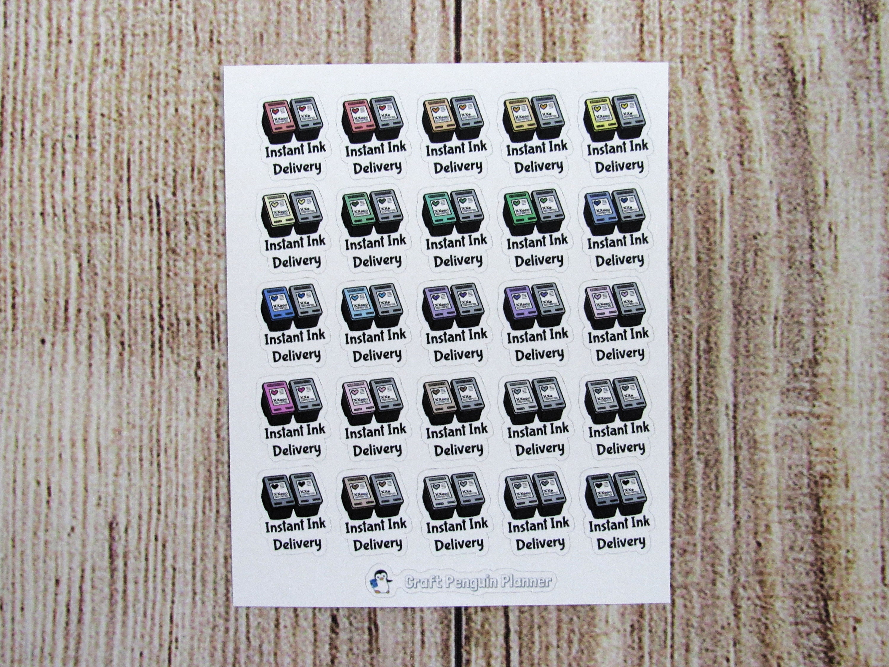 Ink cartridge sticker ink sticker buy ink reminder ink | Etsy