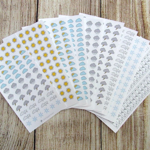 Happy and Sad Weather Tracker Reminder Cute Kawaii Personal - Etsy