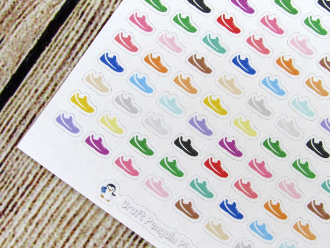 TINY Sneaker Stickers, Sneaker Planner Stickers, Mini Sneaker Stickers ...