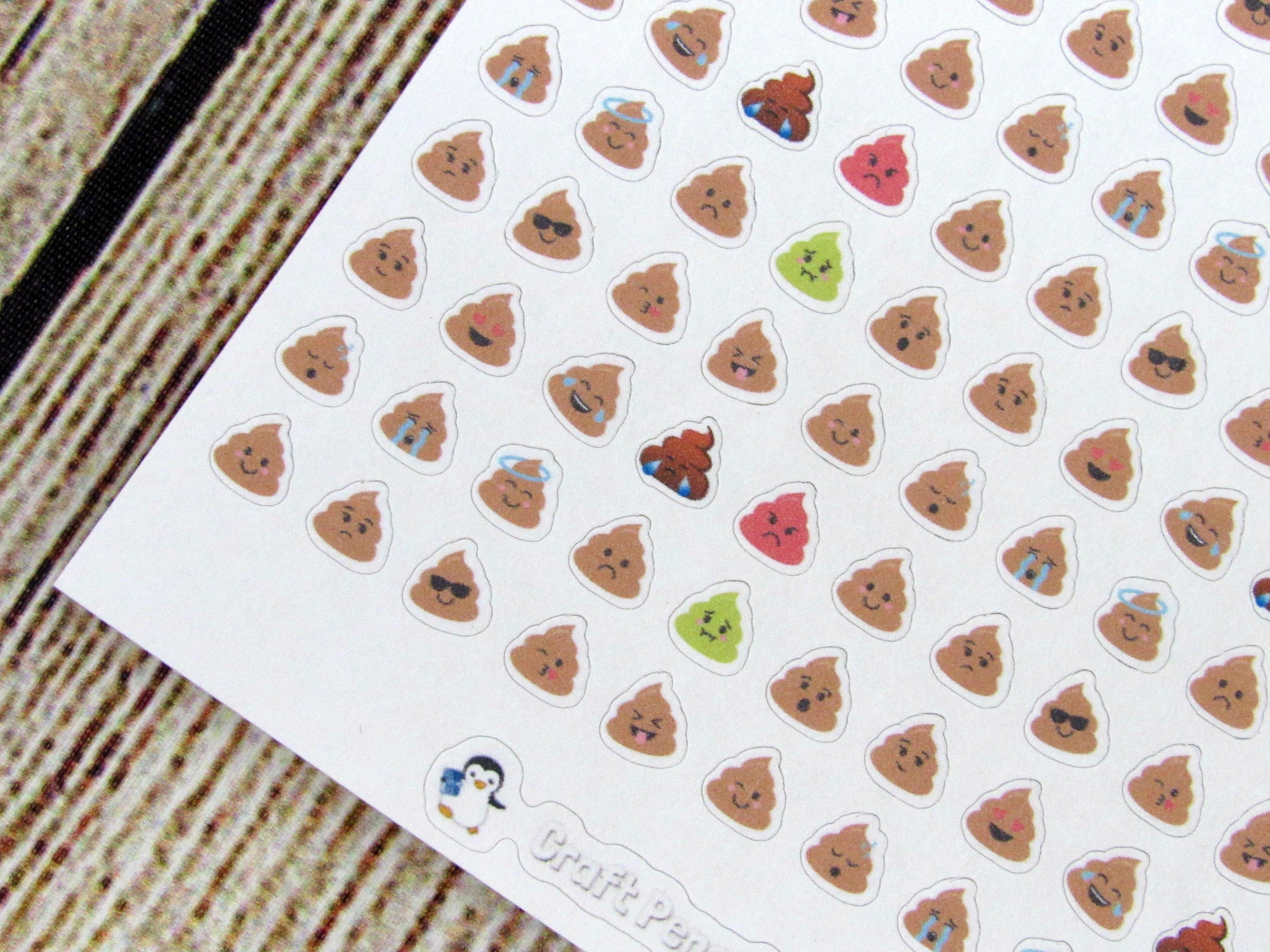 TINY Poop Emoji Stickers Poop Stickers Emoji Stickers Poop - Etsy