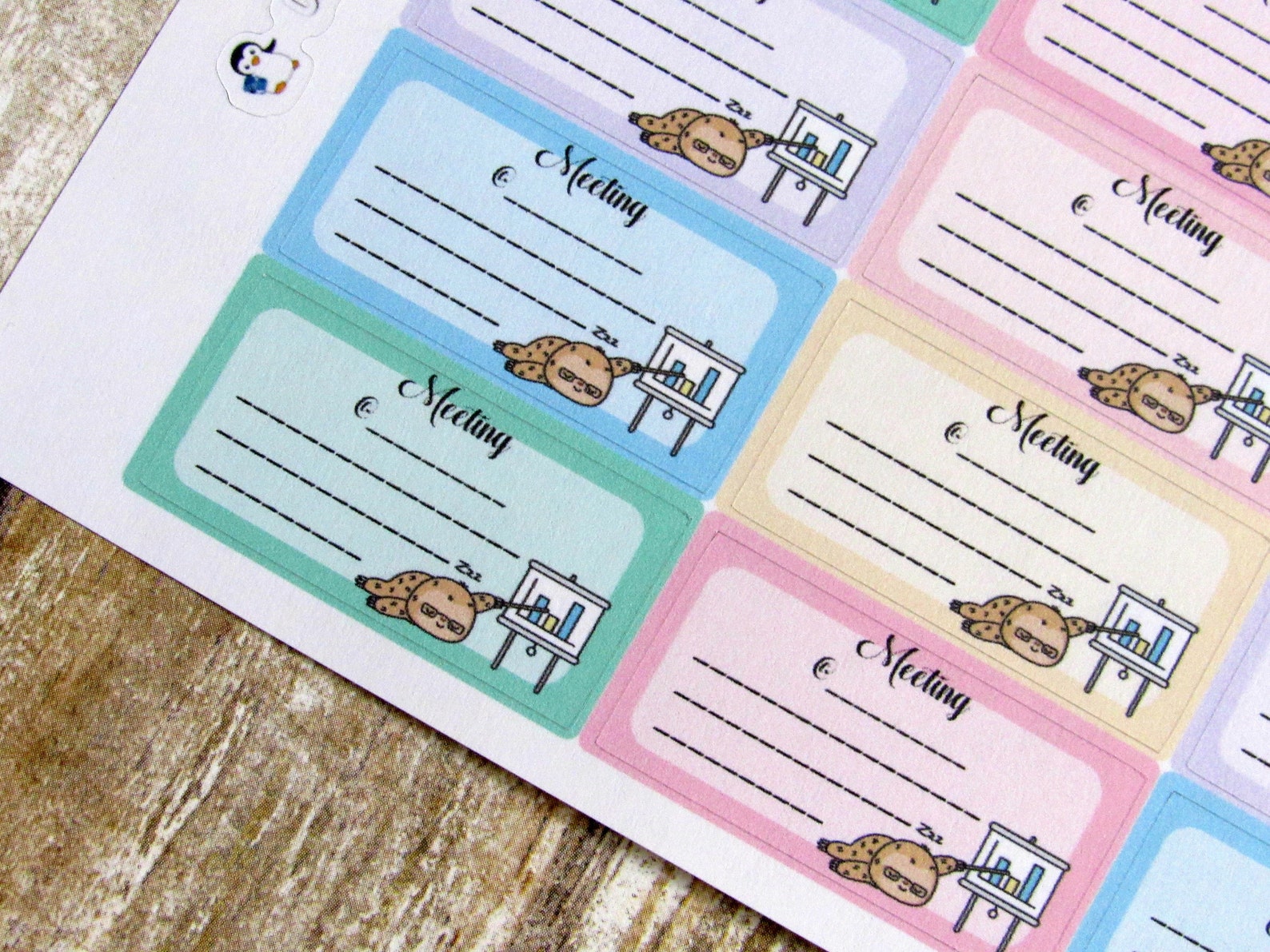 Meeting Sticker Meeting Reminder Planner Sticker Functional | Etsy