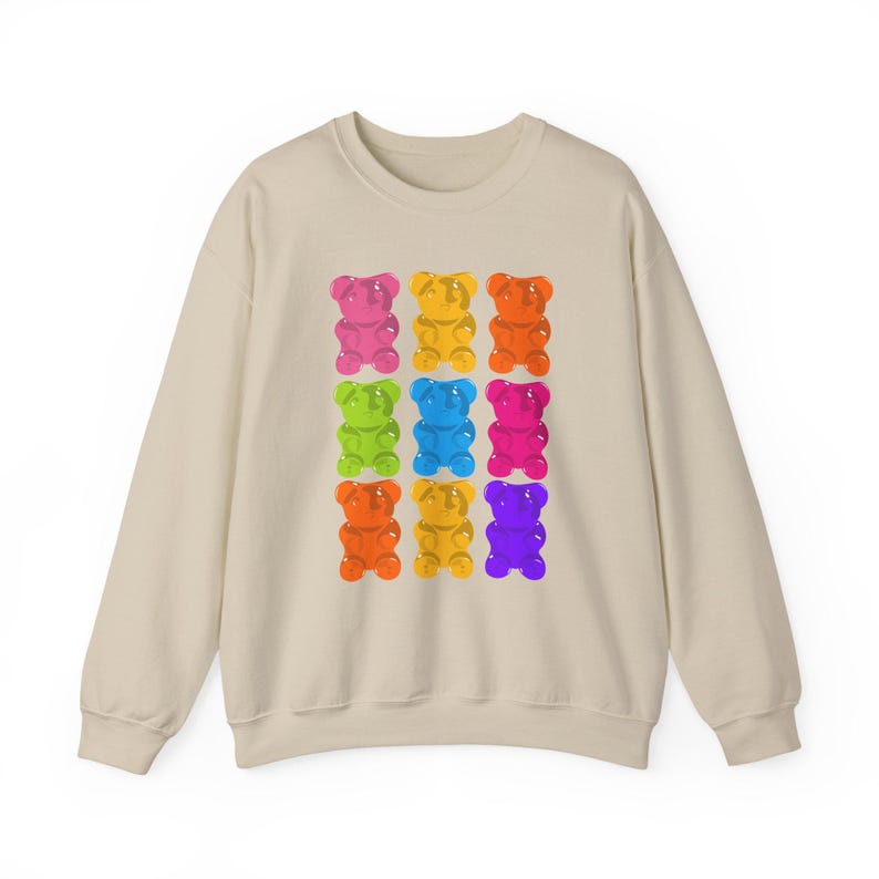 Gummy Bears Sweatshirt: Colorful Candy Lover's Pullover - Etsy