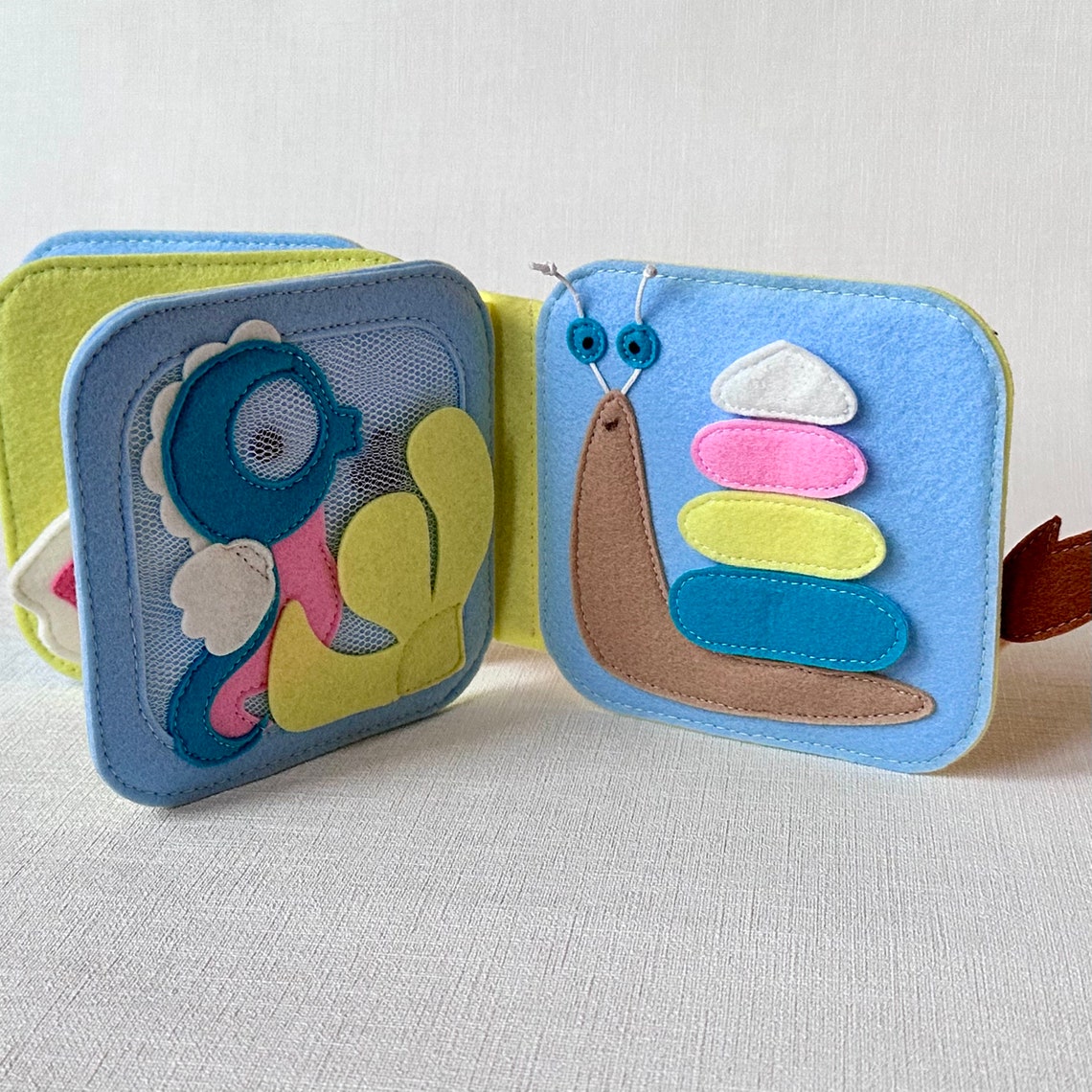 Baby Felt Book for Child Development Interactive Educational Toy ...