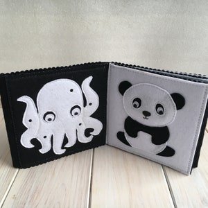 Newborn Gift Baby Felt Book for Visual Stimulation in Newborn for Baby ...