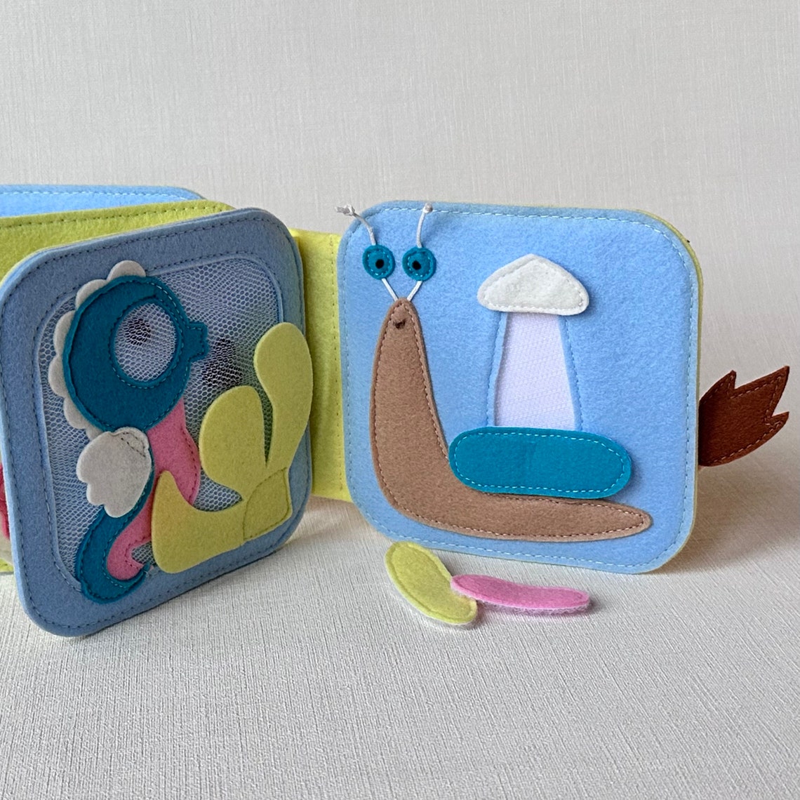 Baby Felt Book for Child Development Interactive Educational Toy ...