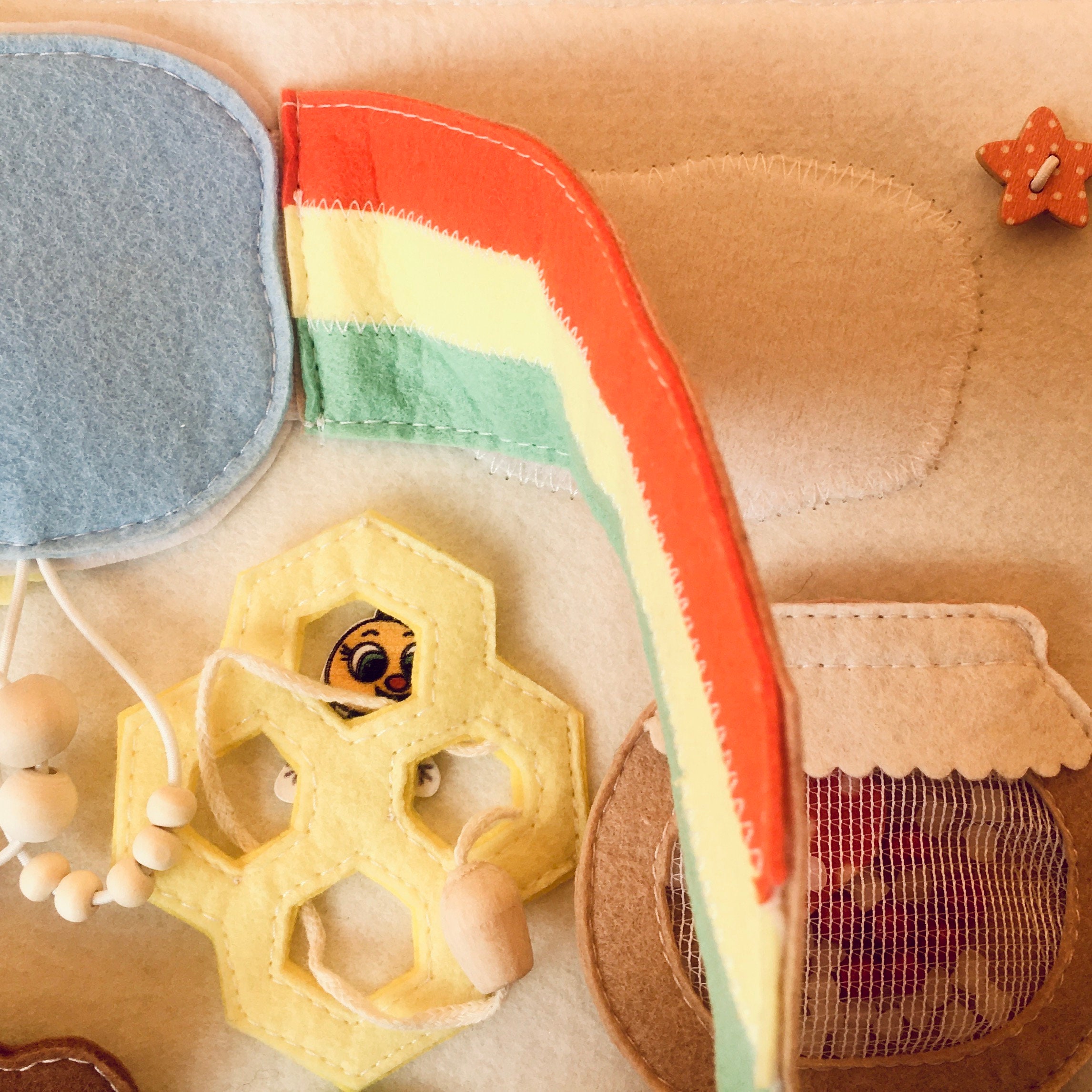 Busy Board for Baby Develop Educational Sensory Montessori Baby Book ...