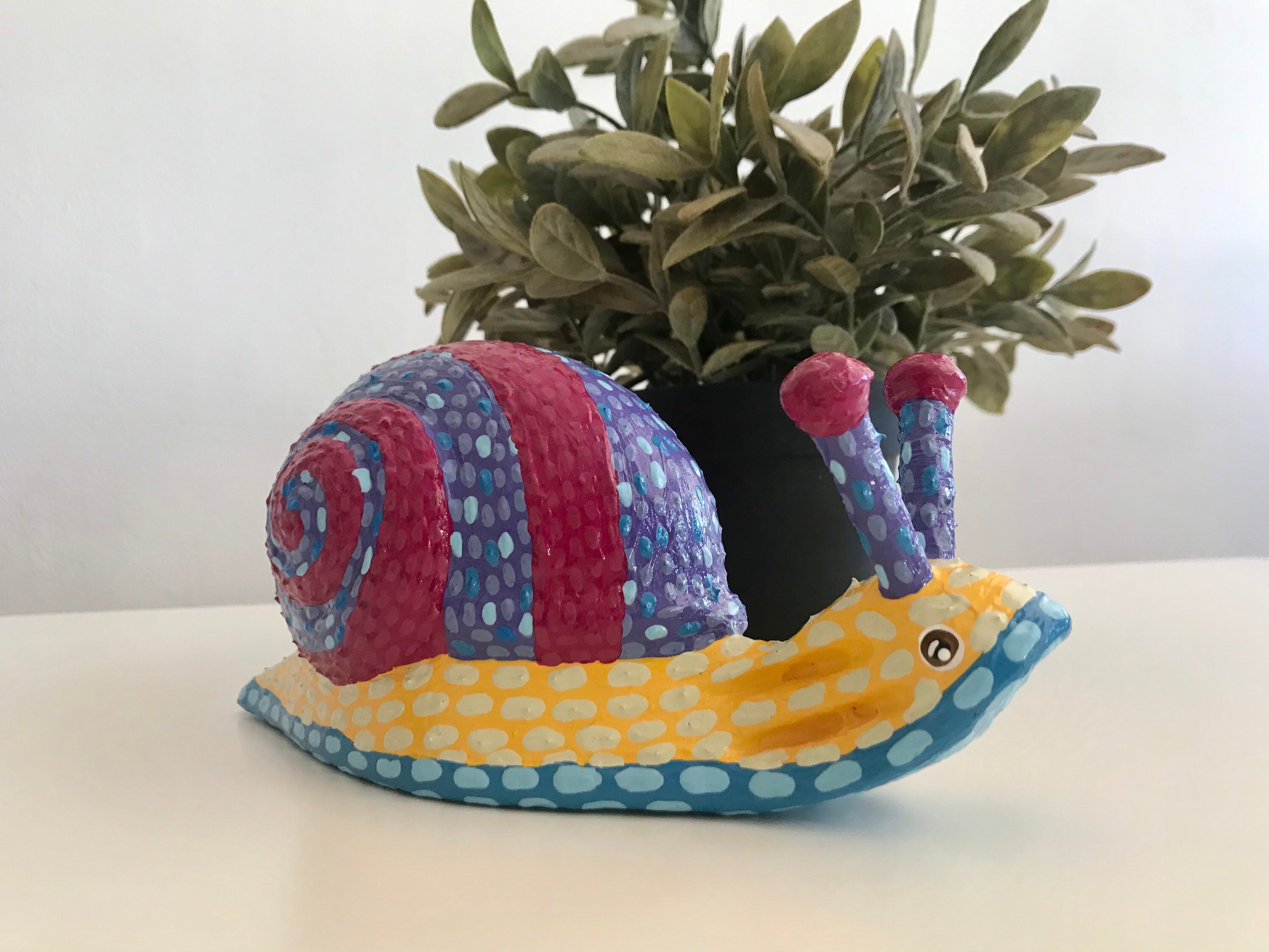 Small desk decor snail figurine snail decor nursery shelf | Etsy