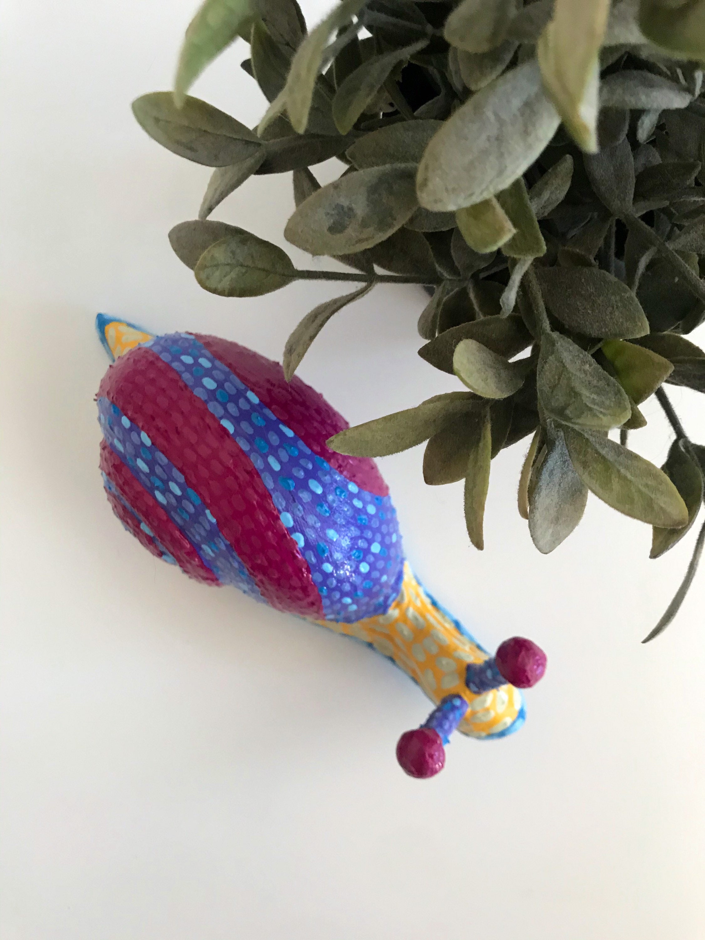 Small desk decor snail figurine snail decor nursery shelf | Etsy