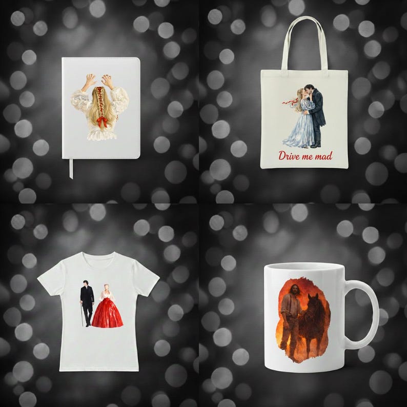 Wuthering Heights Inspired Clipart Bundle | Gothic Romance | 8 PNG 300 ...