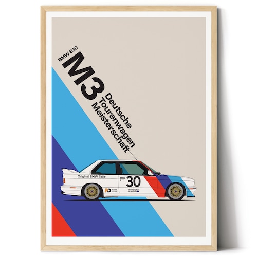 BMW E30 M3 DTM Edition Digital Download Poster - Etsy Canada