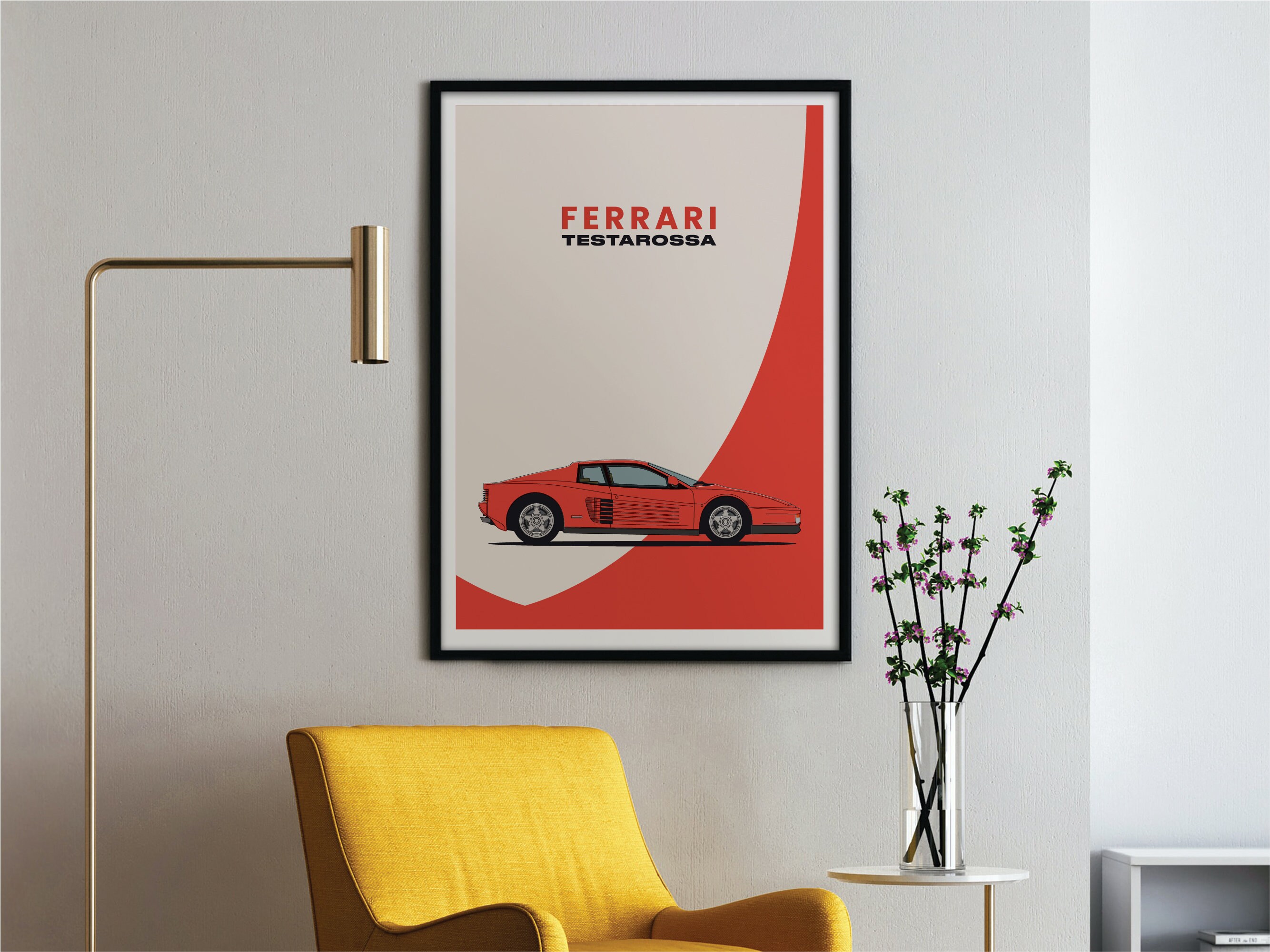 Ferrari Testarossa Digital Download Poster - Etsy
