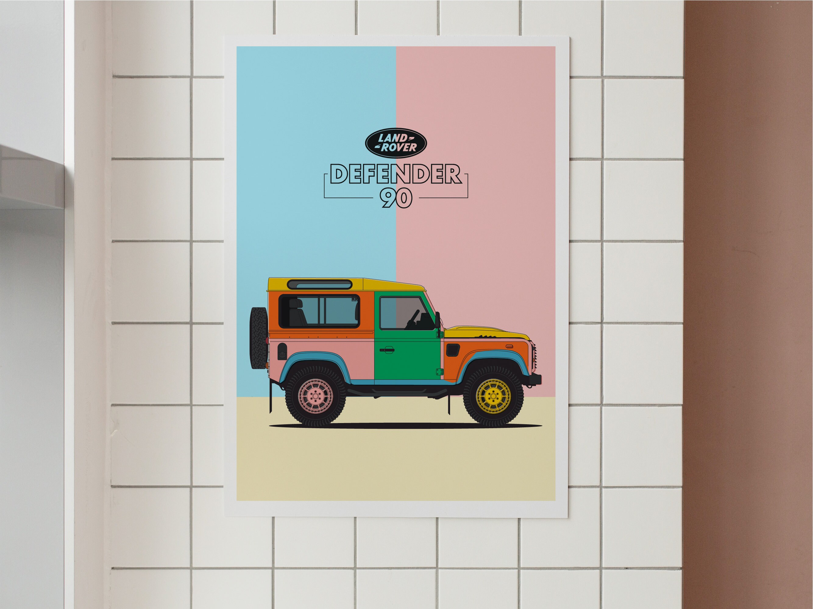 Land Rover DEFENDER 90 Colour Edition Digital Download Poster - Etsy