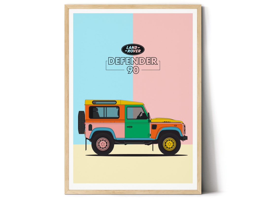 Land Rover DEFENDER 90 Colour Edition Digital Download Poster - Etsy