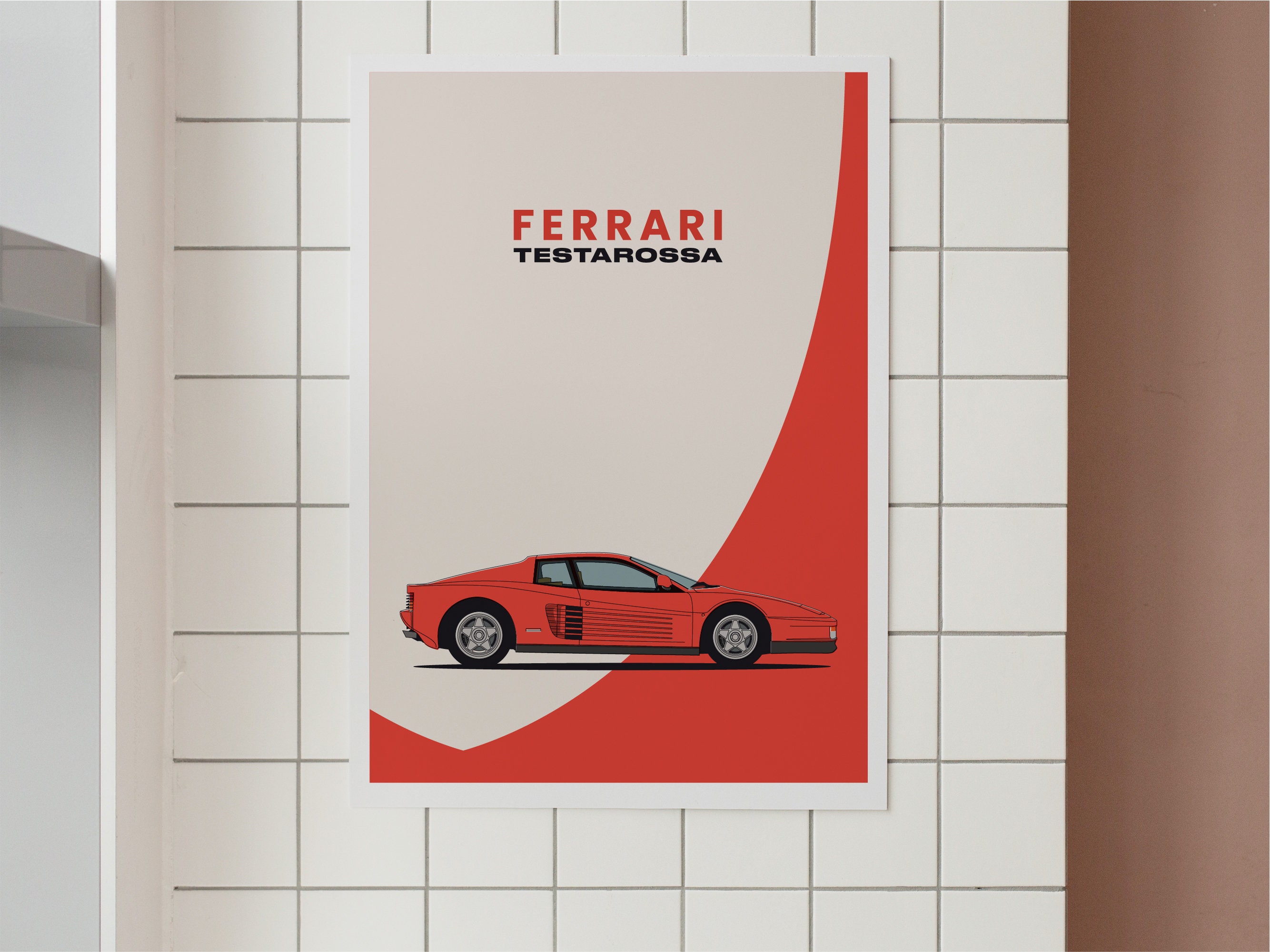 Ferrari Testarossa Digital Download Poster - Etsy