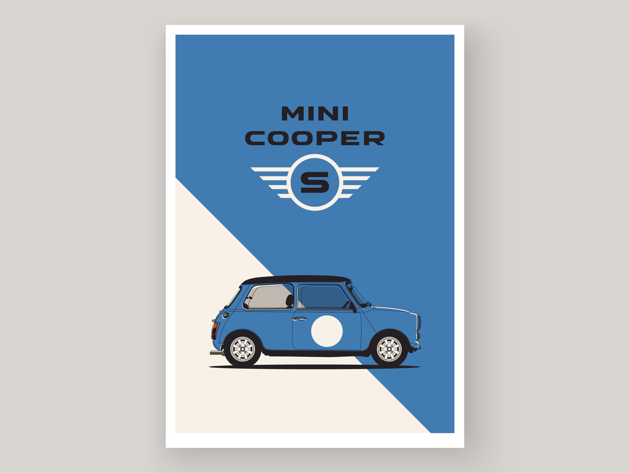 MINI Cooper S Digital Download Poster - Etsy