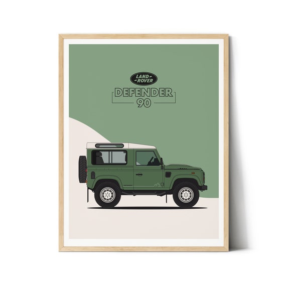 Land Rover DEFENDER 90 Art print/poster | Etsy