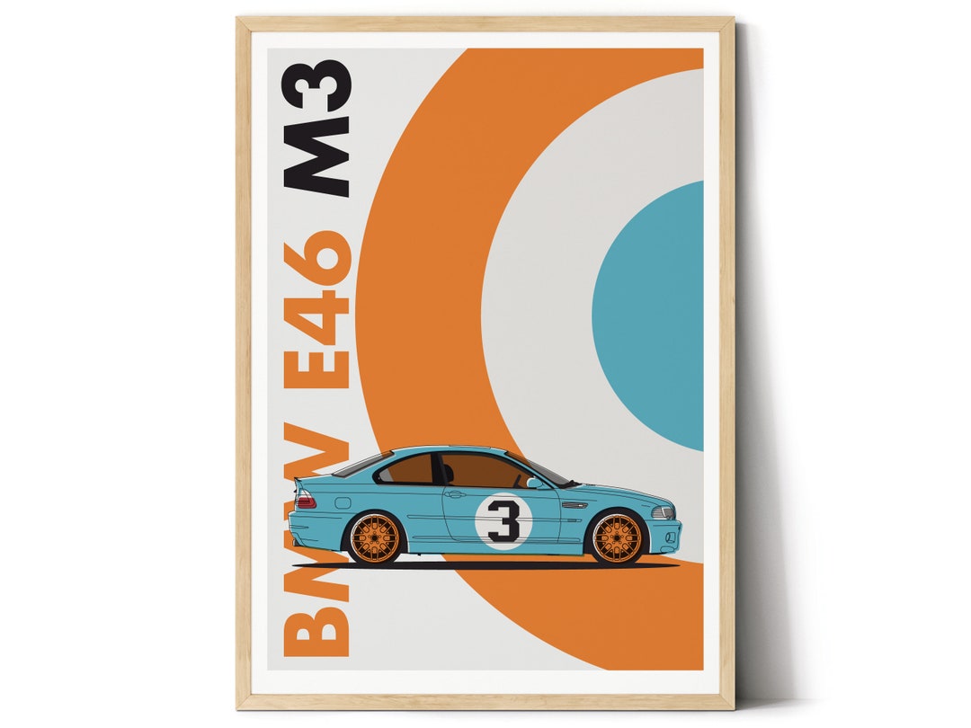 BMW E46 M3 Digital Download Poster - Etsy