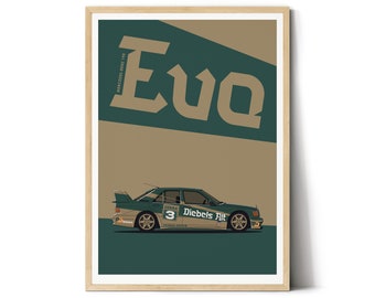 Mercedes Evo Poster - Etsy