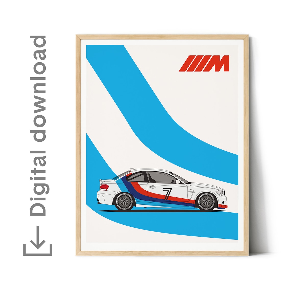 BMW 1M Digital Download Poster | Etsy