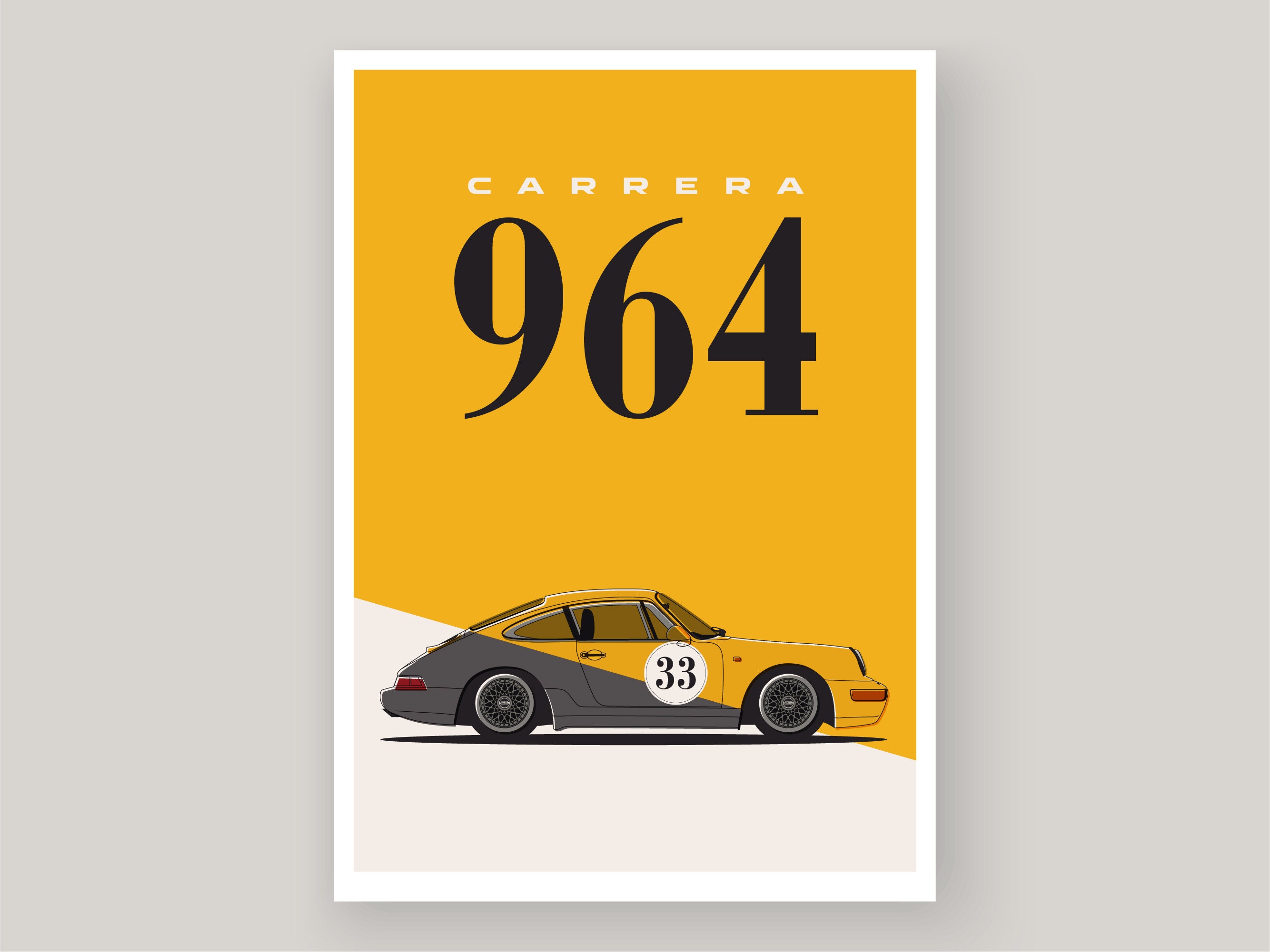 Porsche 911 964 Digital Download Poster - Etsy