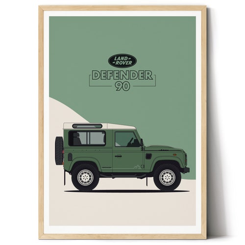 Land Rover DEFENDER 90 Colour Edition Digital Download Poster - Etsy