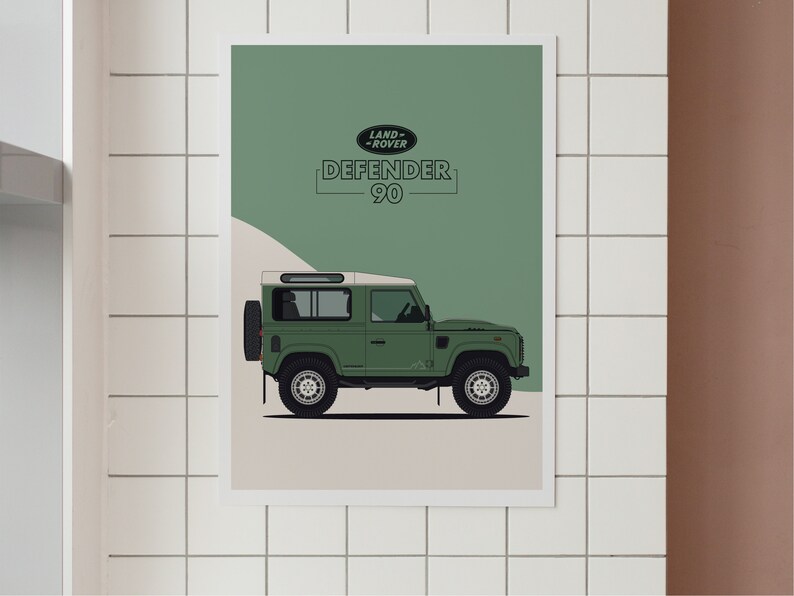 Land Rover DEFENDER 90 Digital Download Poster - Etsy