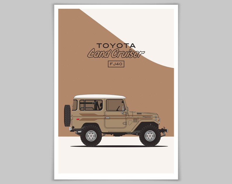Toyota Land Cruiser FJ40 Digital Download Poster - Etsy