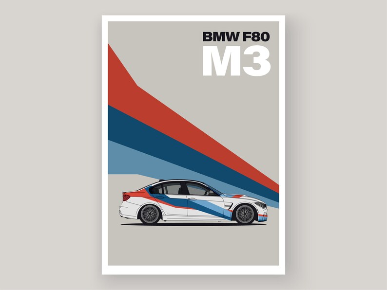 BMW F80 M3 Digital Download Poster - Etsy