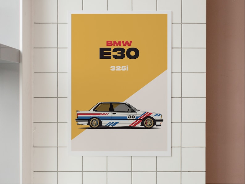 BMW E30 325i Digital Download Poster - Etsy