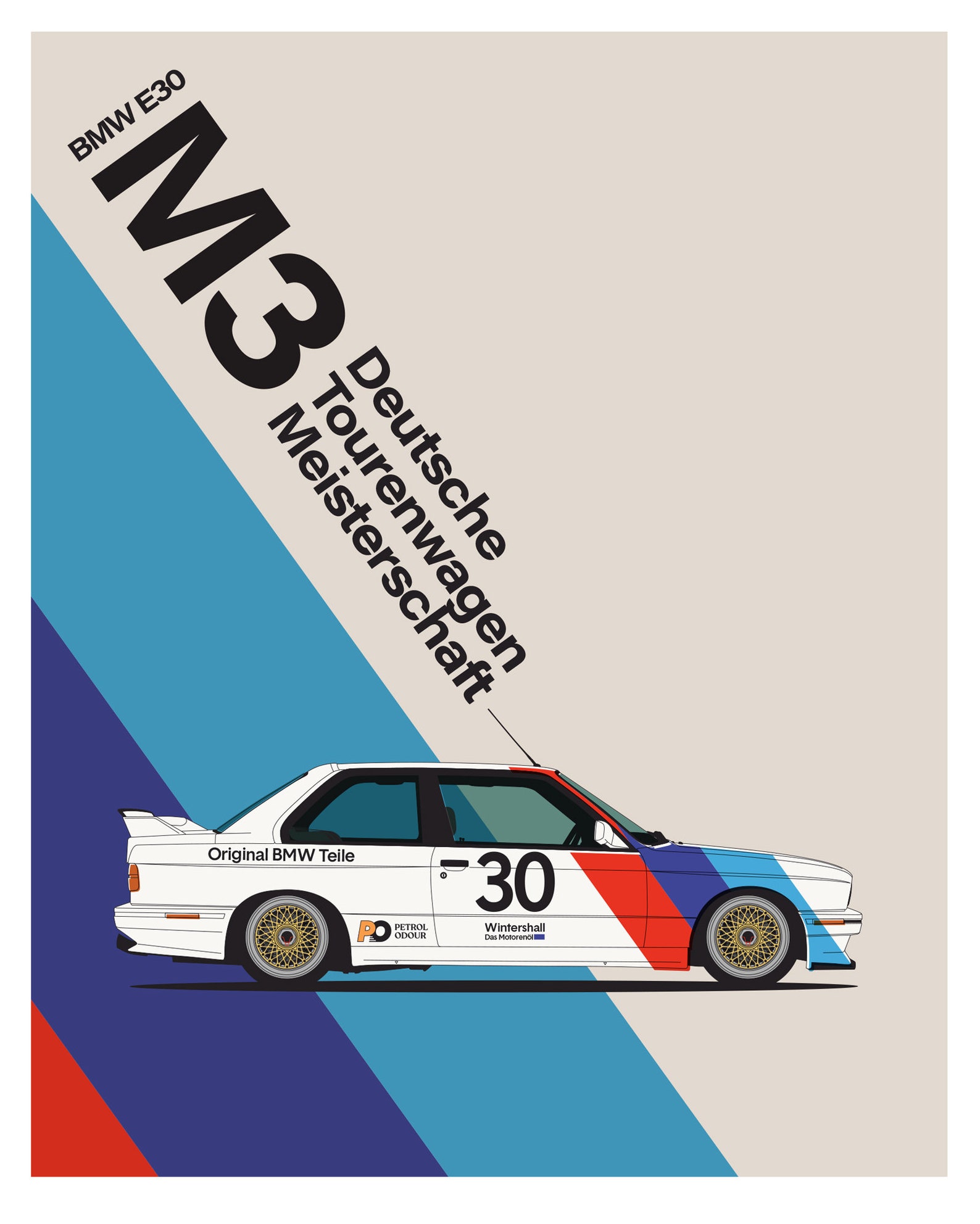 BMW E30 M3 Art Print/poster | Etsy