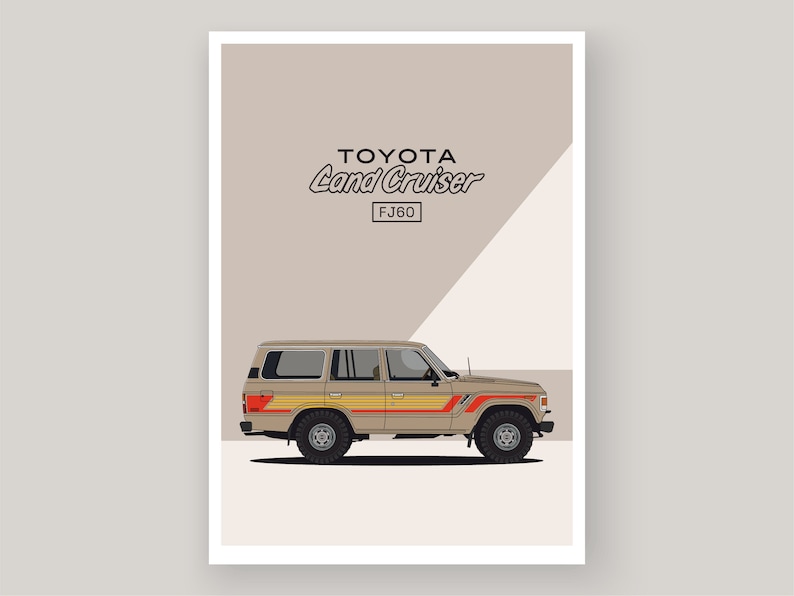 Toyota Land Cruiser FJ60 Digital Download Poster - Etsy