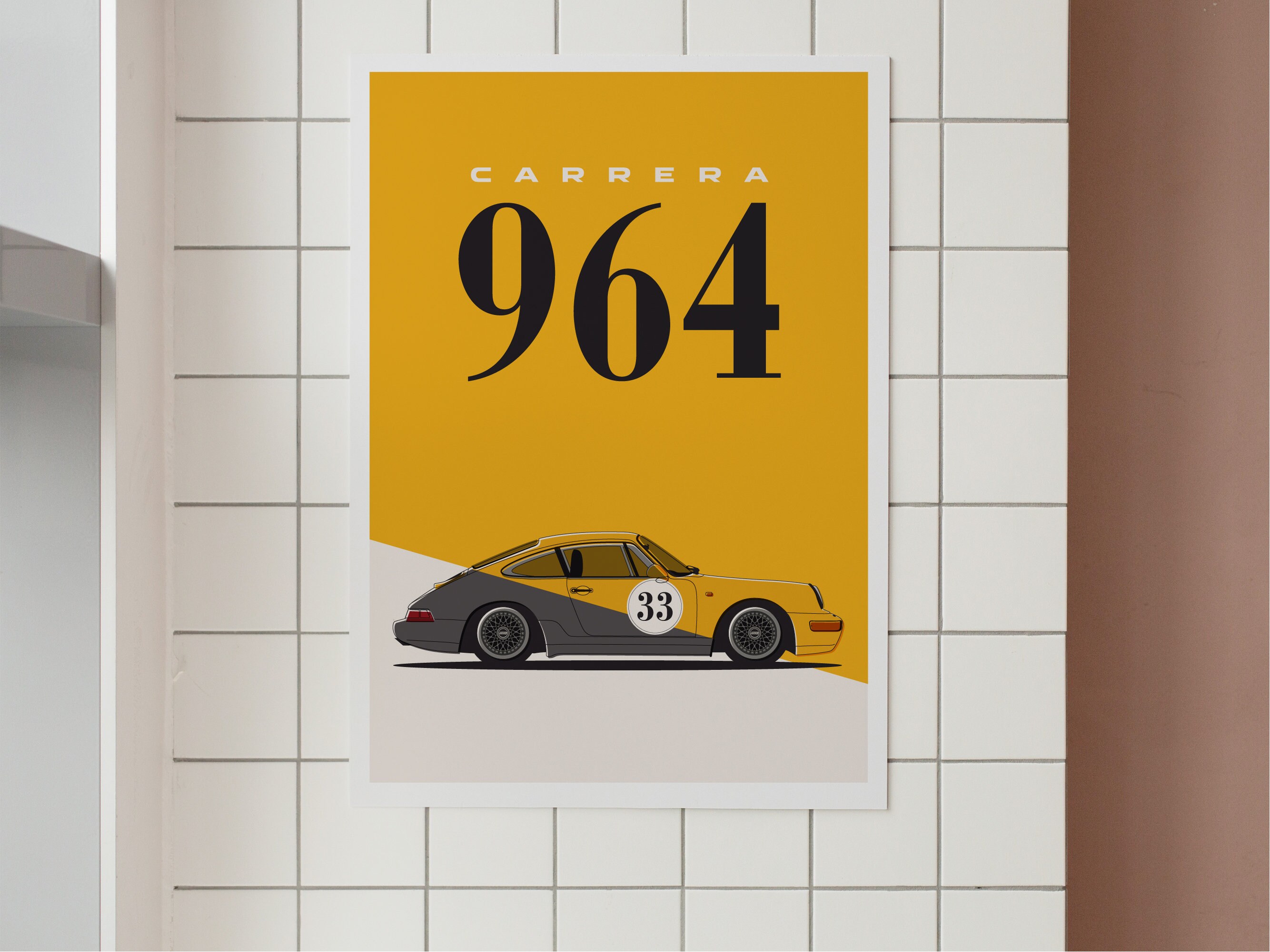 Porsche 911 964 Digital Download Poster - Etsy