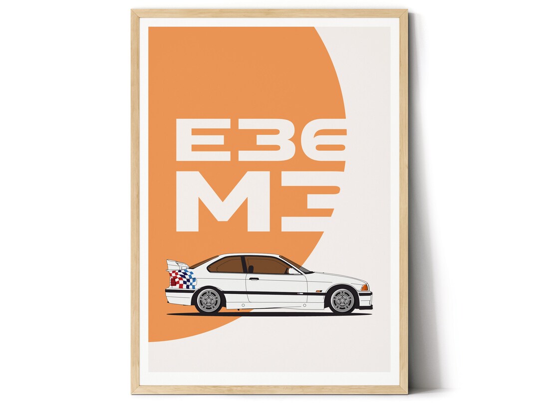 BMW E36 M3 Digital Download Poster - Etsy