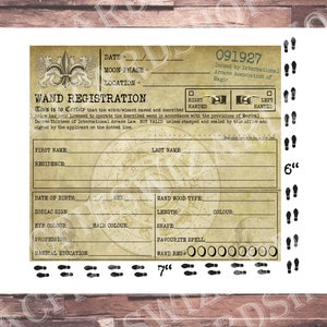 Wand Registration Certificate: Wizard Permit (instant Download) - Etsy