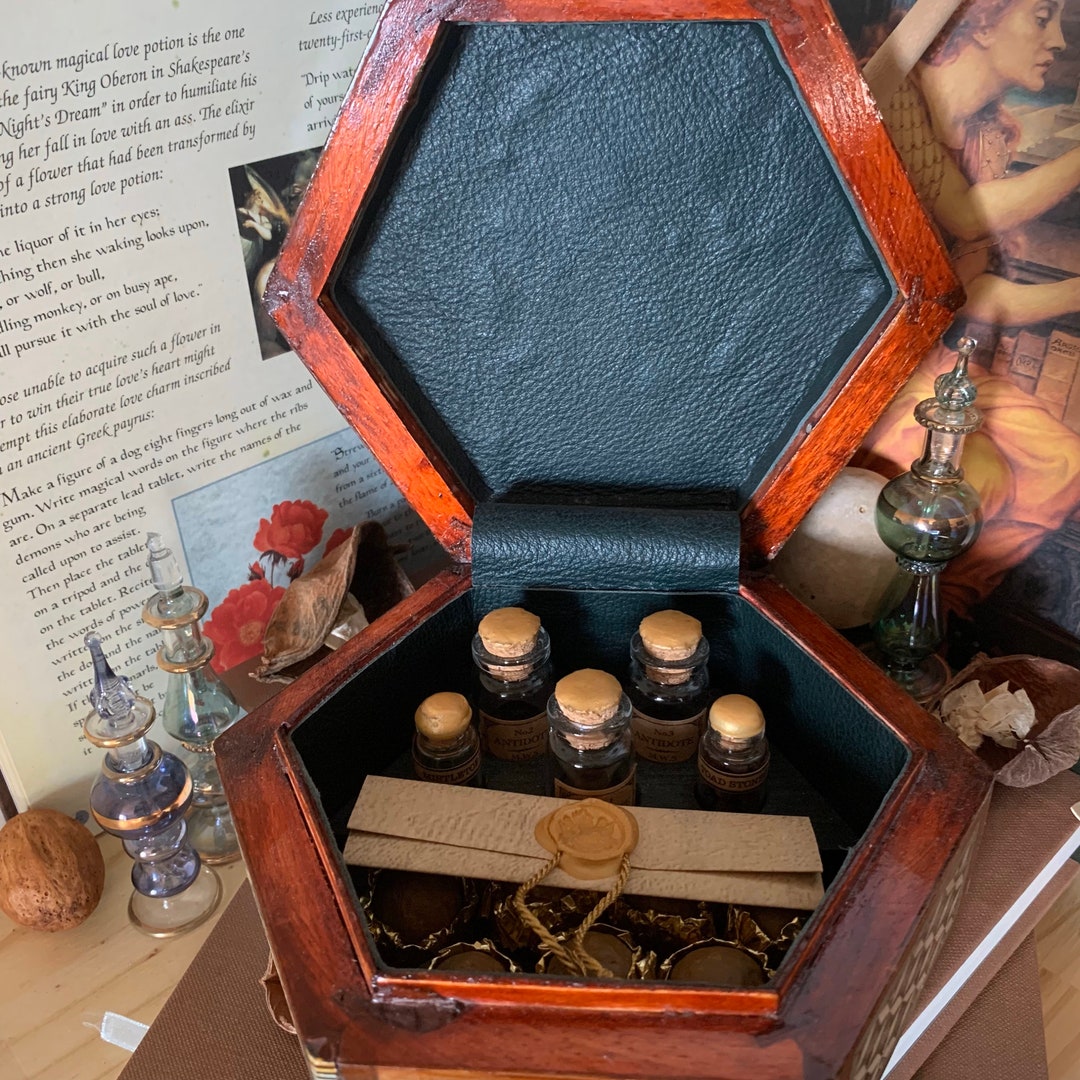 Apothecary Potion Ingredient Antique Box Set - Etsy