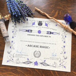 Magical Certificate Set, Magical Diploma and Award Set - Etsy