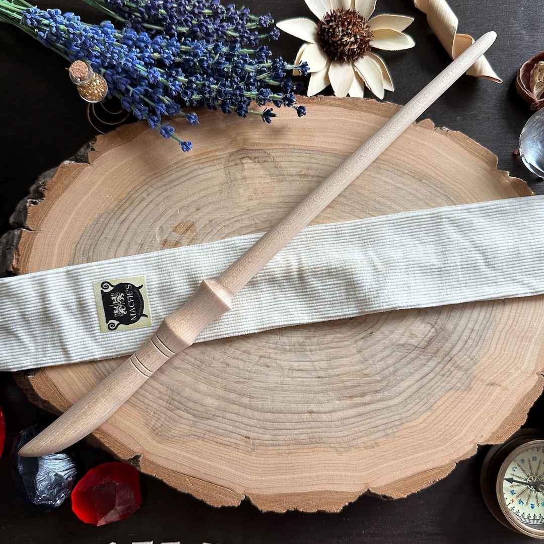 Handmade Maple Magic Wand, Wooden Wizard Wiccan Wand - Etsy