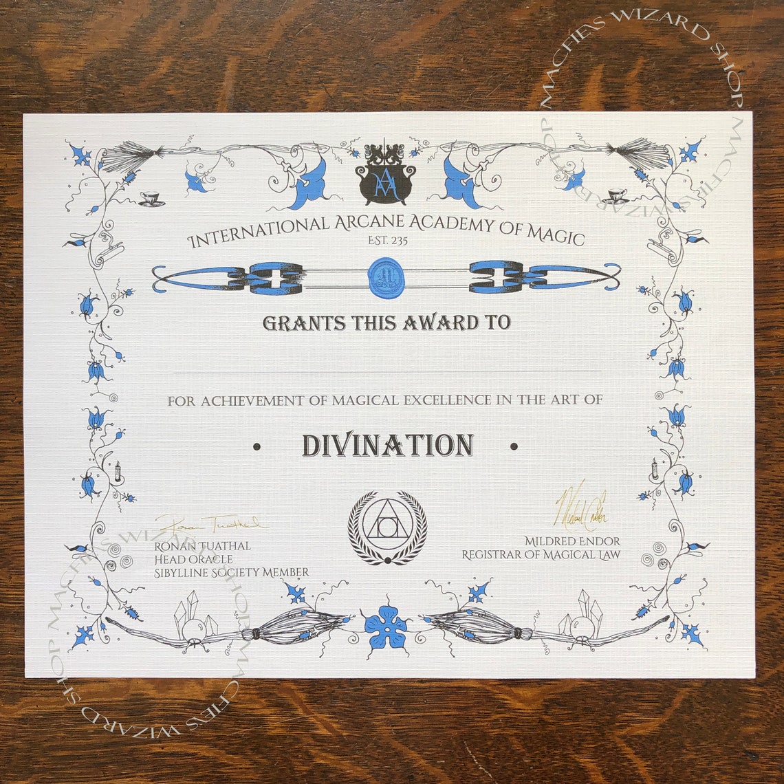 Magical Certificate Set Magical Diploma and Award Set - Etsy