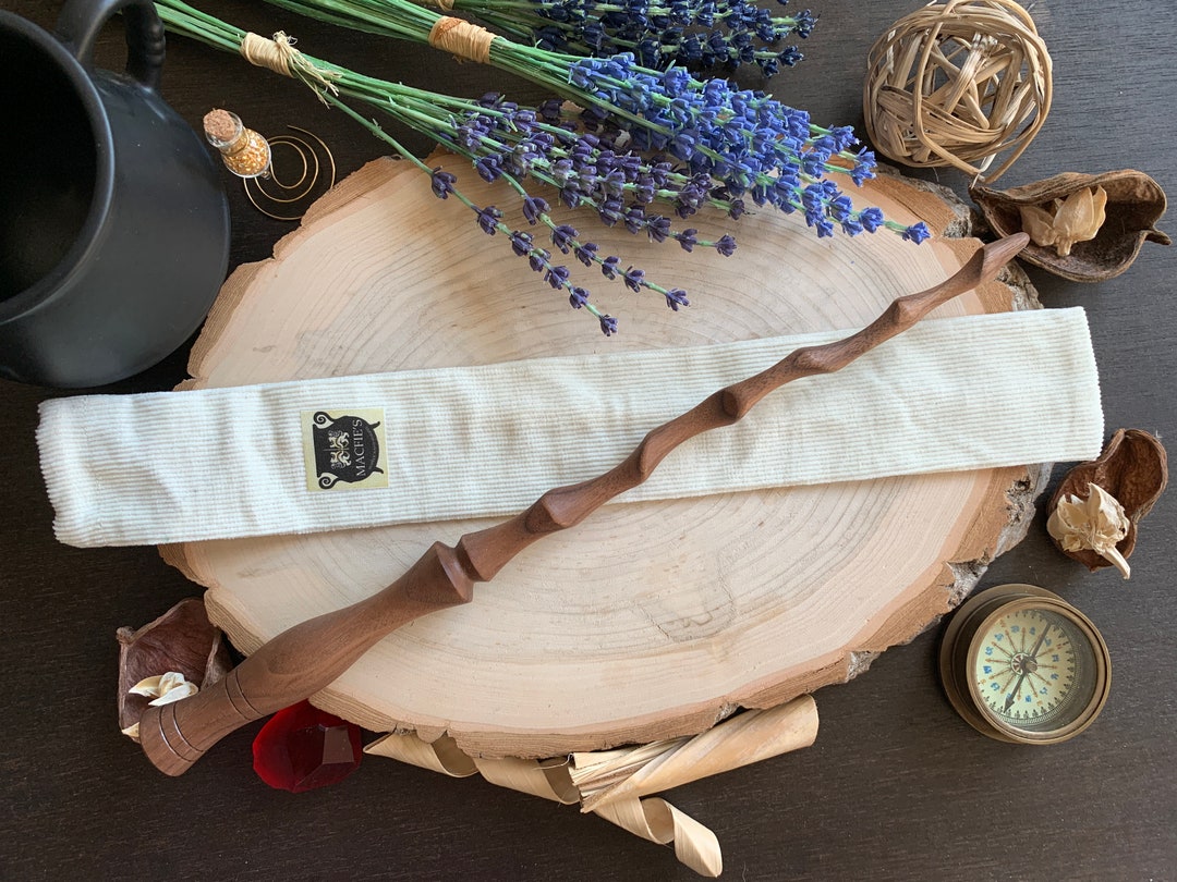 Black Walnut Wand, Wooden Wand, Magic Wand, Witch Wand, Wizard Wand ...