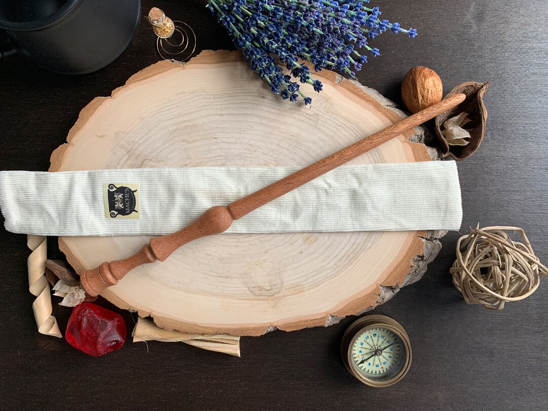 Khaya Wand, Wooden Wand, Magic Wand, Witch Wand, Wizard Wand, Wiccan ...