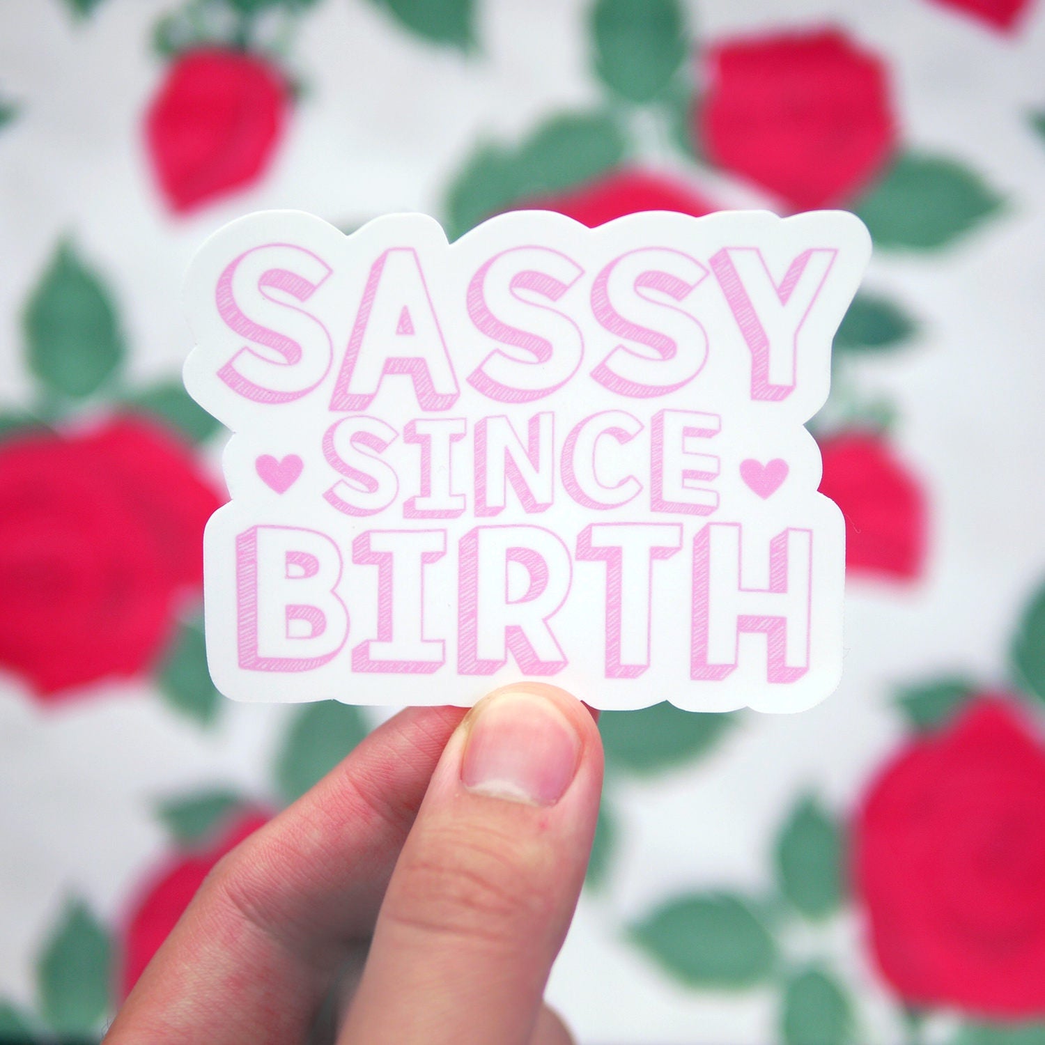 Sassy Since Birth Sticker Sticker Decals Laptop Stickers Etsy