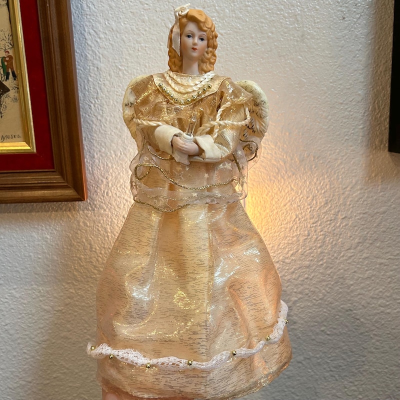 Porcelain Angel Light Up - Etsy