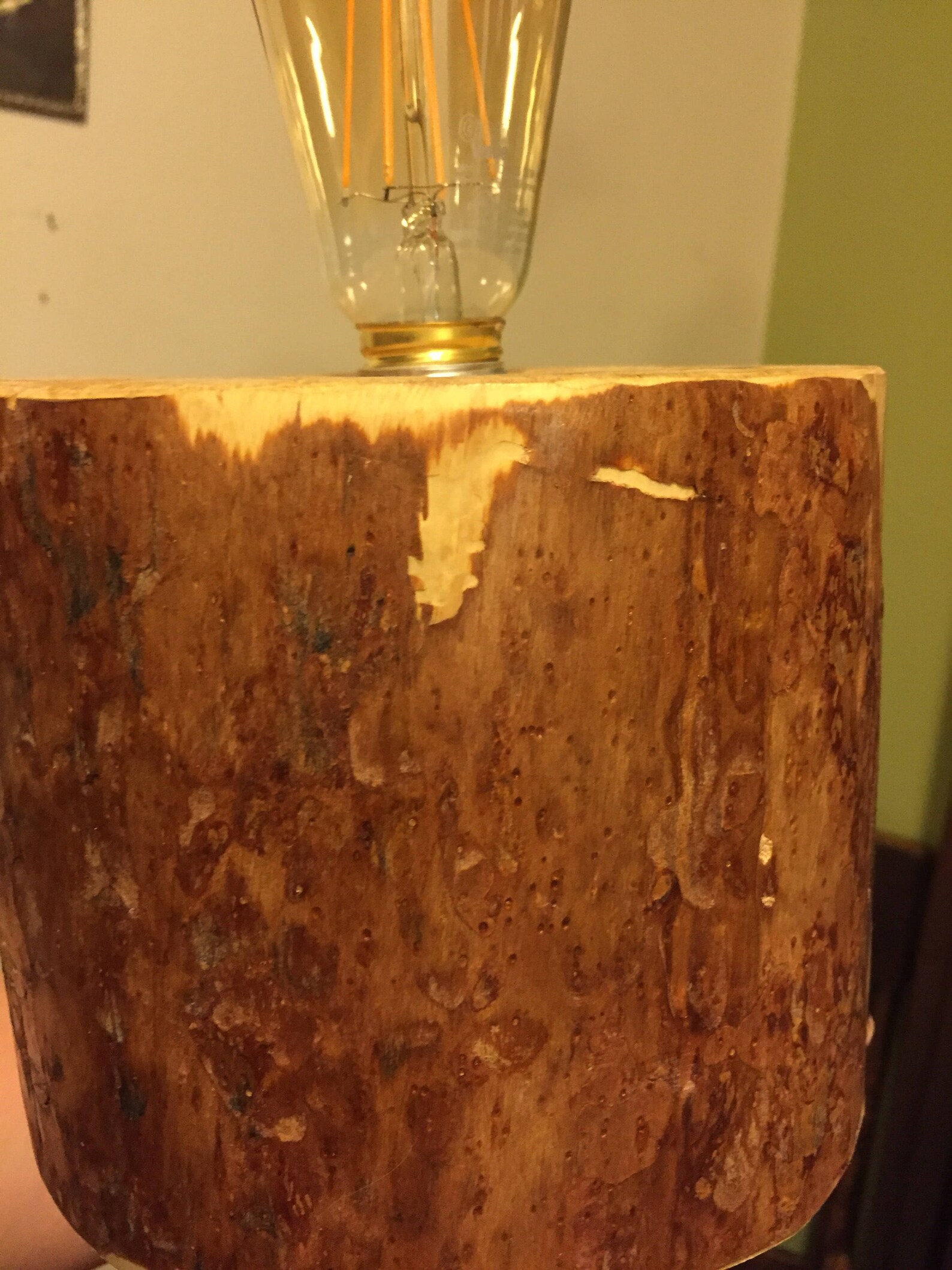 Rustic Wooden Log Lamp/ Cabin Lighting/ Handmade Lamp. - Etsy