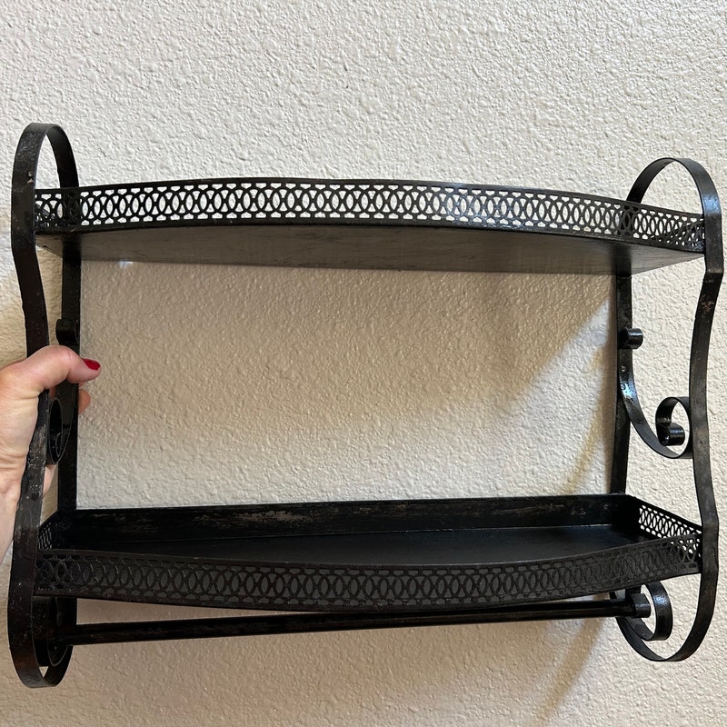 Vintage Metal Shelf - Etsy