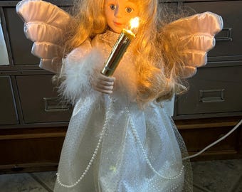 Vintage Animated Large Angel. 10 Christmas Angel. Moving Christmas Doll ...