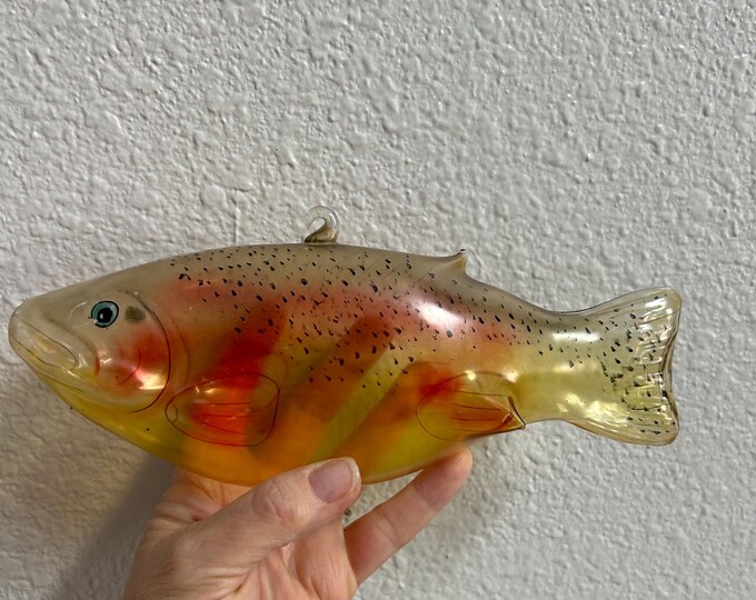 Antique Blown Glass Trout Fishing Decoy Lure. Trout Fishing Ornament ...
