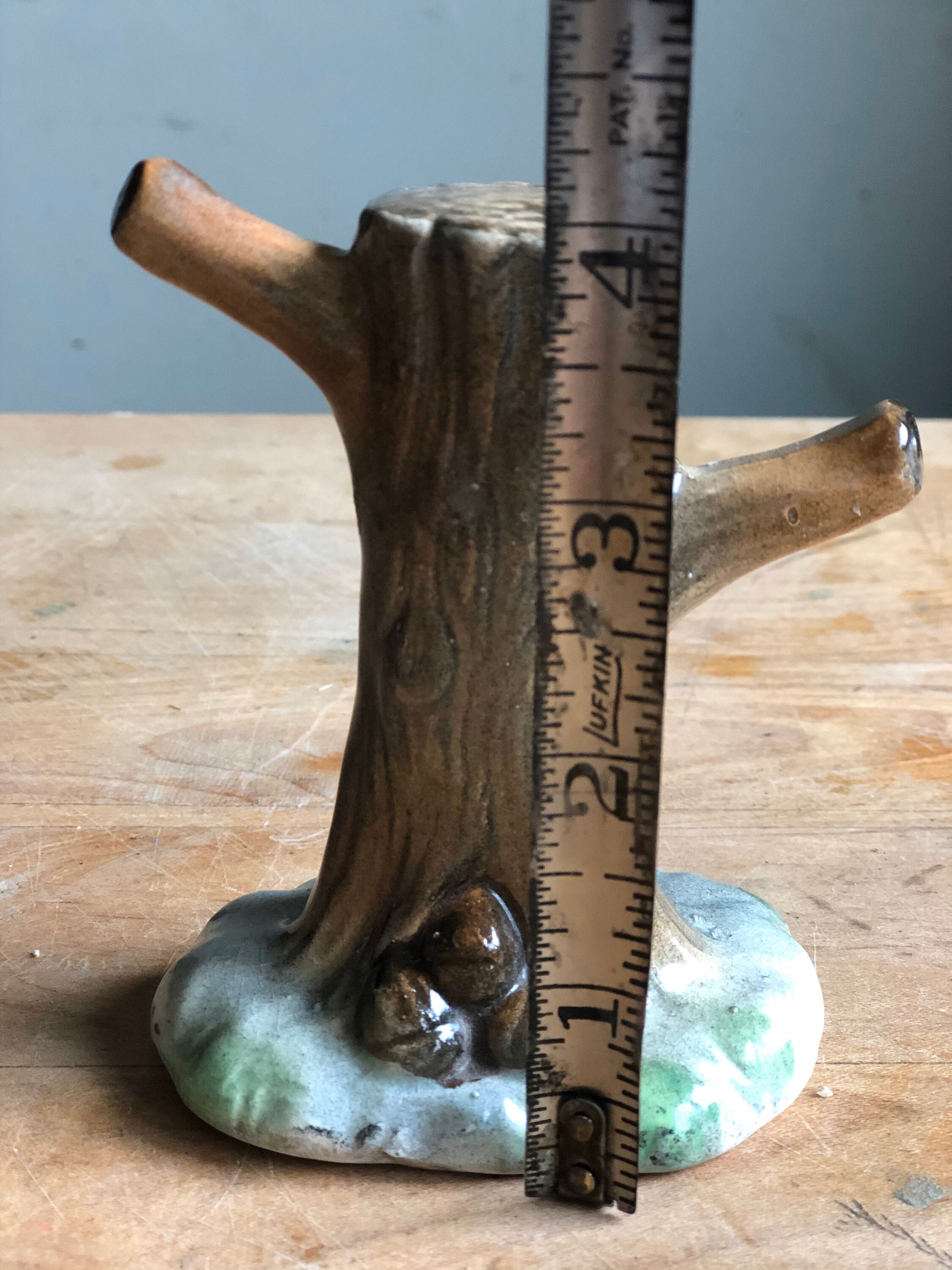 Vintage Ceramic Tree Stump for Holding Rings. Ring Holder Made in Japan ...