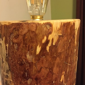 Rustic Wooden Log Lamp/ Cabin Lighting/ Handmade Lamp. - Etsy
