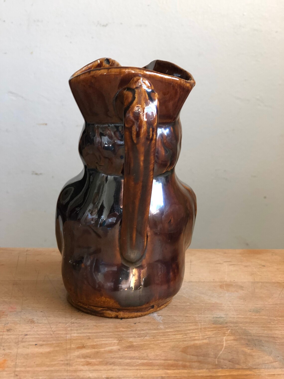 Antique Bennington Pottery Toby Mug Pitcher Rockingham Brown | Etsy