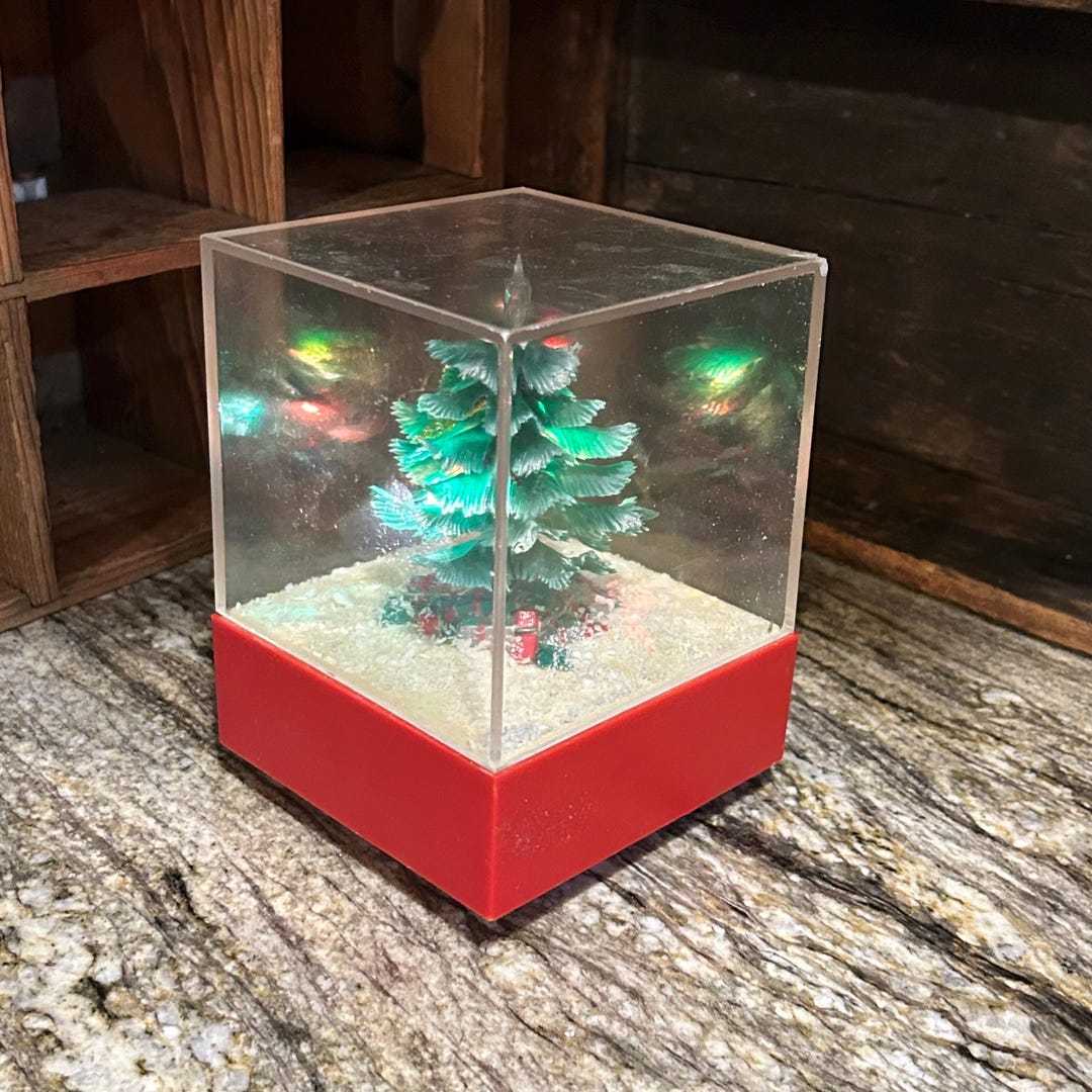 RARE Chadwick White Christmas Vintage Revolving Musical Christmas Tree ...